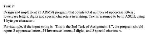 Solved Task 2 Design And Implement An Armv8 Program That