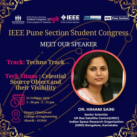 Delivered A Talk Ieee Jcame Dr Himani Saini