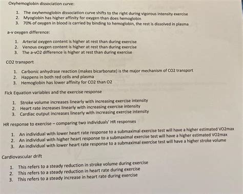 Solved Oxyhemoglobin Dissociation Curve 1 The