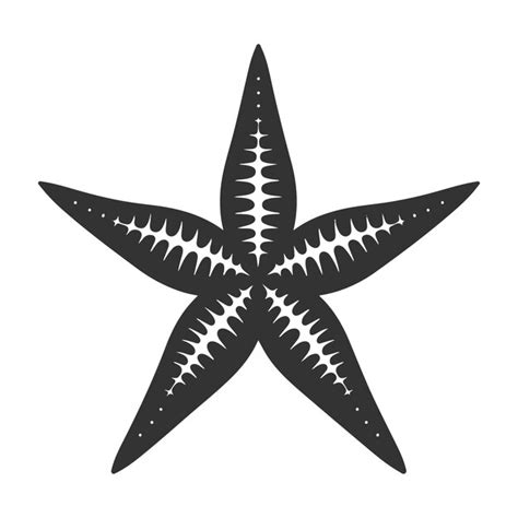 Vector Silhouette Of Star Fish Premium Ai Generated Vector