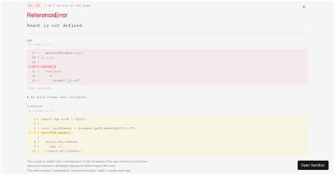 Displaying PDF Using React Forked Codesandbox