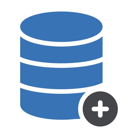Add Database Generic Blue Icon