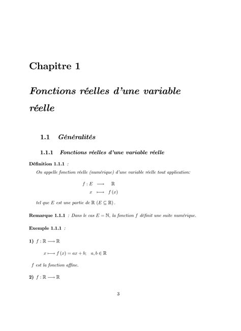 SOLUTION Chapitre Fonctions R Elles Dune Variable R Elle Studypool