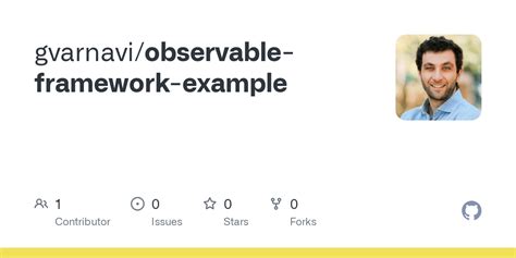 Github Gvarnaviobservable Framework Example