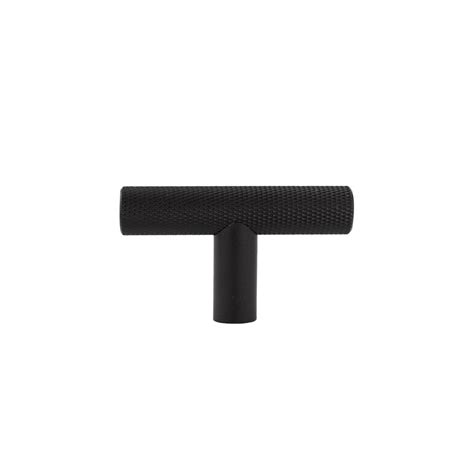 Tezra Textured Cabinetry T Pull Matte Black Abi Interiors