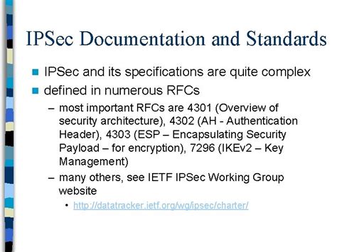 IP Security IPSec Protocol N Introduction To IP