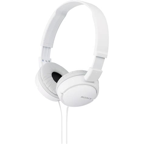Sony Mdr Zx110 On Ear Headphones White Mdrzx110whi Bandh Photo