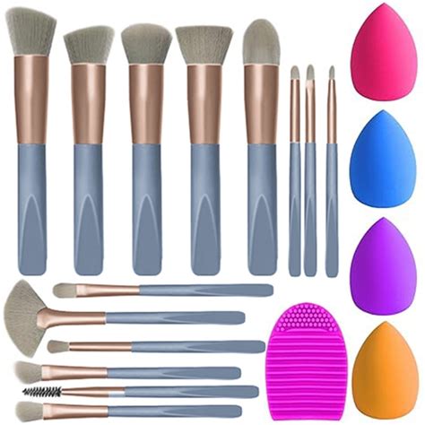Teatty 14 Pcs Make Up Brushes Set Professional Cosmetic Brushes With 4