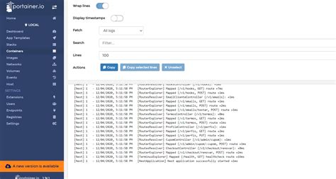 node js nestjs with docker and portainer stack overflow