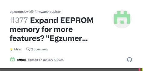 Expand Eeprom Memory For More Features Egzumer · Egzumer Uv K5