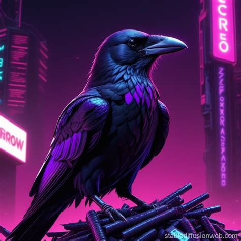 Crow On Zeros Eating Number Zero Stable Diffusion Online