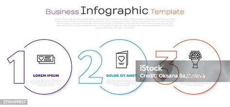 하트가 있는 세트 라인 티켓 하트와 꽃다발이 있는 발렌타인 데이 파티 전단지 비즈니스 인포그래픽 템플릿입니다 벡터 0명에 대한 스톡 벡터 아트 및 기타 이미지 Istock