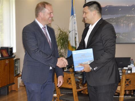 ГРАДОНАЧАЛНИКОТ НА ГЕРМАНСКИОТ ГРАД ХУРТ ВО ПОСЕТА НА ОПШТИНА ОХРИД Ohridsky