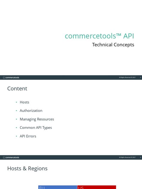 Commercetools™ Api Technical Concepts Pdf Databases Json