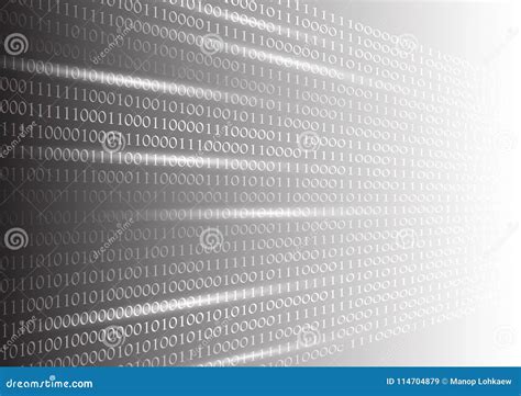 Binary Code Texture Abstract Background Business Technology Concept Vector Illustration Stock