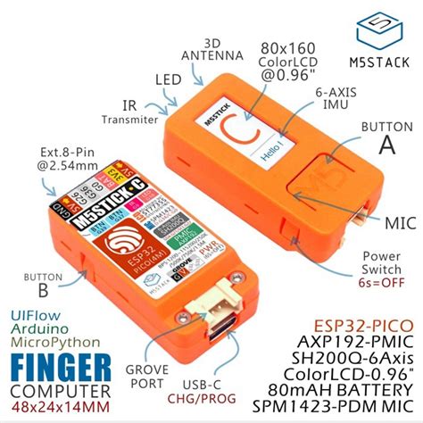 Neue M5stickc Esp32 Pico Mini Iot Entwicklung Bo Vicedeal
