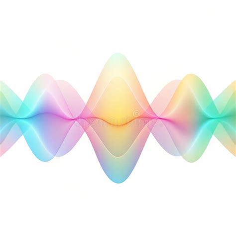 Abstract Waveform In Soft Gradient Colors Stock Illustration Illustration Of Symbolic