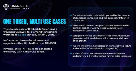 One Token Multiple Versatile Uses Kimber Rkimberlitetoken