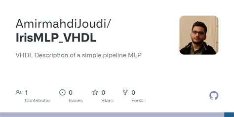 Github Amirmahdijoudiirismlpvhdl Vhdl Description Of A Simple Pipeline Mlp