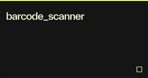 Barcode Scanner Codesandbox