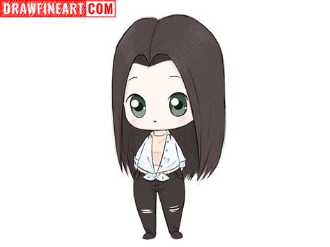 How To Draw A Chibi Girl Draw Fine Art