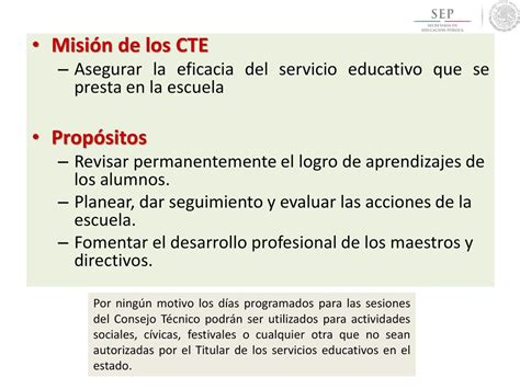 ACUERDO 12 05 19 CAPÍTULO III DE LA MISIÓN Y LOS PROPÓSITOS DEL CTE