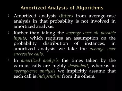 Amortized Analysis Of Algorithms Ppt