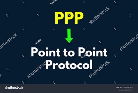 Ppp Meaning Point Point Protocol Stock Illustration 2506419629