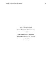 Week 7 Case Study Questions Docx 1 WEEK 7 CASE STUDY QUESTIONS Week 7 Case Study Questions
