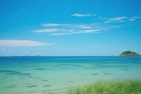 푸른 하늘과 맑은 바다 계절 높은 해상도 관광지 배경 일러스트 및 사진 무료 다운로드 Pngtree