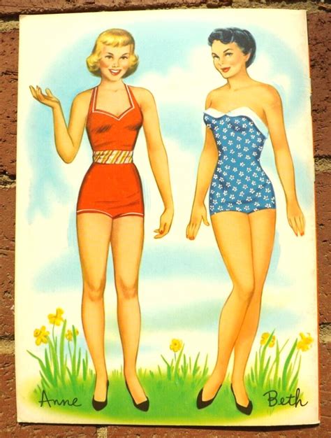 Airline Stewardess Paper Dolls Book Uncut Lowe Aviation 4655151380