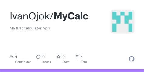 github ivanojok mycalc my first calculator app