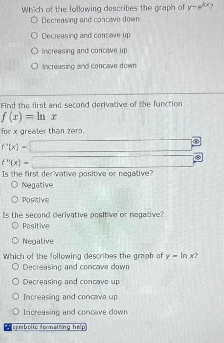 Solved Find The First And Second Derivative Of The Function Chegg