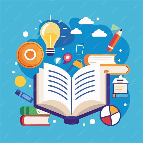 Open Book With Learning Resources Education And Knowledge Premium Ai