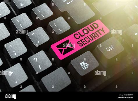 Inspiration Showing Sign Cloud Security Business Concept Imposing A Secured System Of Existing