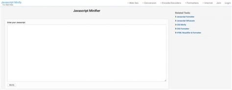 Outils De Compression De Vos Fichiers Code CSS HTML Et JS