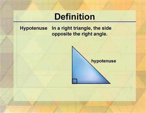 Example Of Hypotenuse Formula