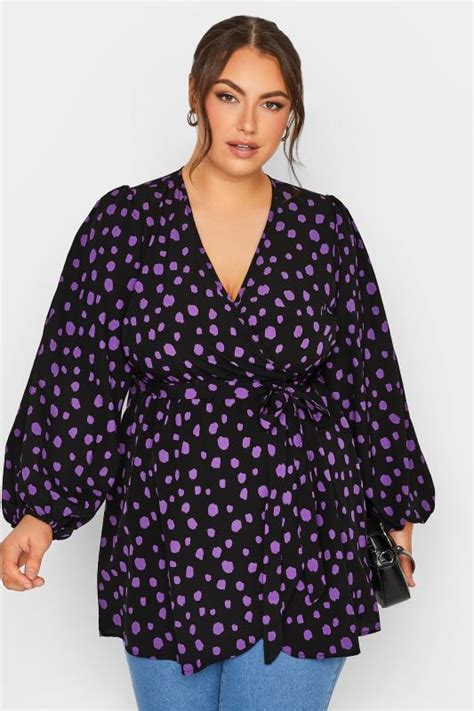 Plus Size Wrap Tops Wrap Around Tops Yours Clothing