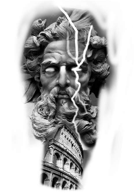 Tatuaje De Tridente Tatuaje Poseidon Tatuaje De Lobo Y Luna Tatuaje