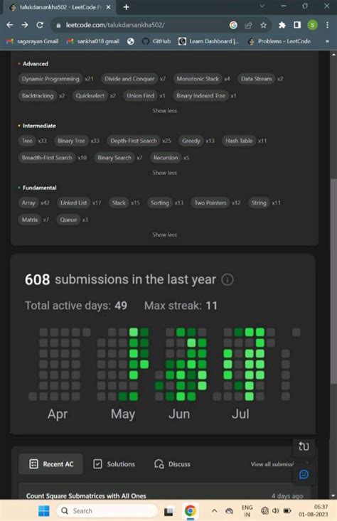 Finally I Completed My Proper Three Months Of Dsa Preparation In That