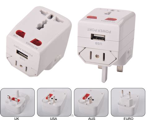 Singapore Travel Adaptor With USB Hub TA Supplier Distributor Wholesale Printing