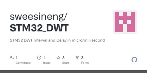 Github Sweesinengstm32dwt Stm32 Dwt Interval And Delay In Micro Github Sweesinengstm32dwt Stm32 Dwt Interval And Delay In Micro