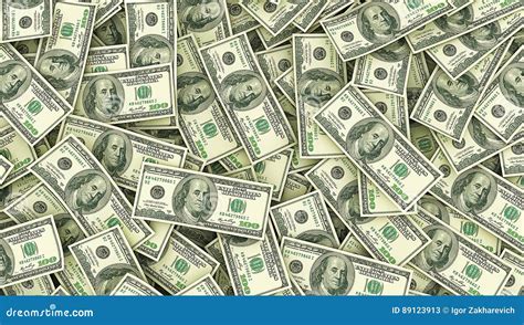 Fond Dargent Écran Complètement Des Dollars Illustration Stock