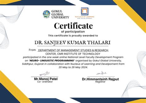 Dr Thalari Sanjeev Kumar On Linkedin Nlp The New Attitude And