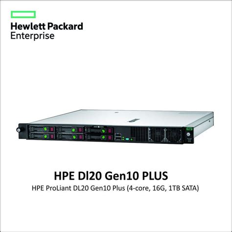 Hpe Dl20 Server 4core 16g 1tbsata E 2314 1p 8g Nhp Server Gen10 Plus