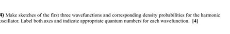 solved 4 make sketches of the first three wavefunctions and