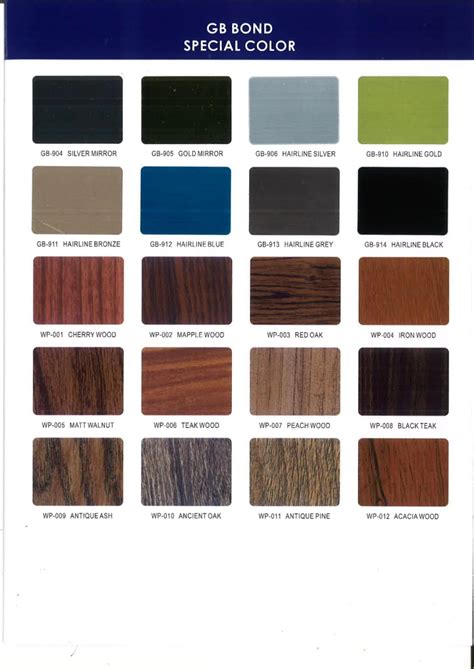 Acp Color Selection Chart 2023 Acp Aluminium Composite Panel Acp Color Selection Selangor