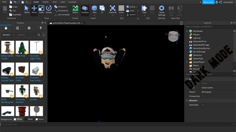 How To Dark Mode On Your Roblox Studio Youtube
