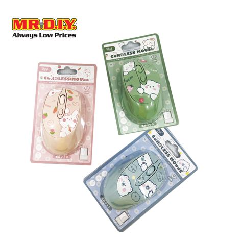 Sibul เมาส์ Wrilessไร้สาย 24ghz 1000dpi เสียงเงียบ ลายการ์ตูนสําหรับ