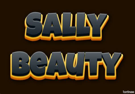 Sally Beauty Text Effect And Logo Design Trend